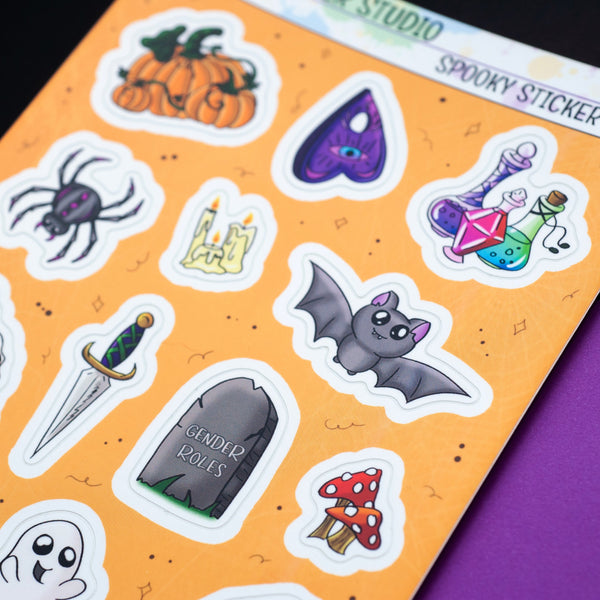Spooky Halloween Sticker Sheets For Sale | Free Shipping On Orders $50 ...
