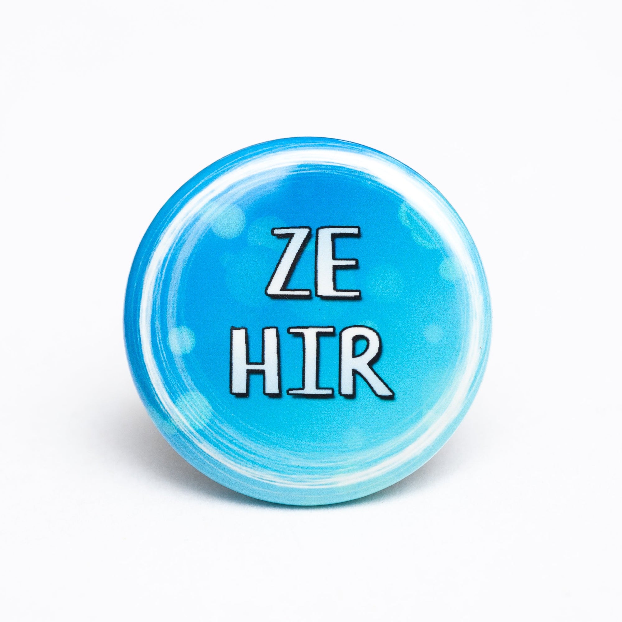 Ze/Hir Pronoun Buttons for Sale | Free Shipping $50+ - Crafty Queer Studio