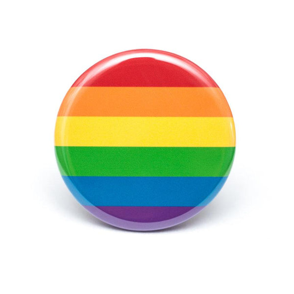 Rainbow Pride Flag Button | Free Shipping $50+ - Crafty Queer Studio