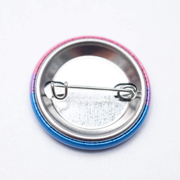 Bisexual Pride Flag Button | Free Shipping $50+ - Crafty Queer Studio