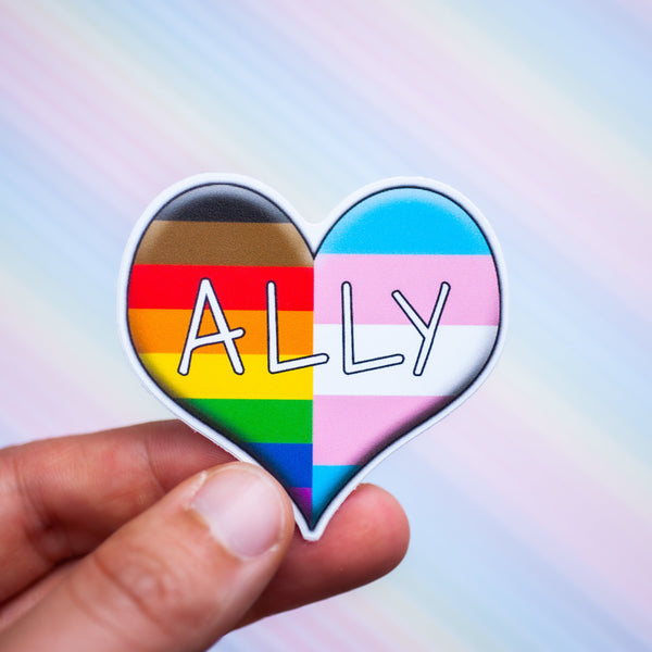 LGBTQ Ally Stickers For Sale | Free Shipping On Orders $50+ - Crafty ...